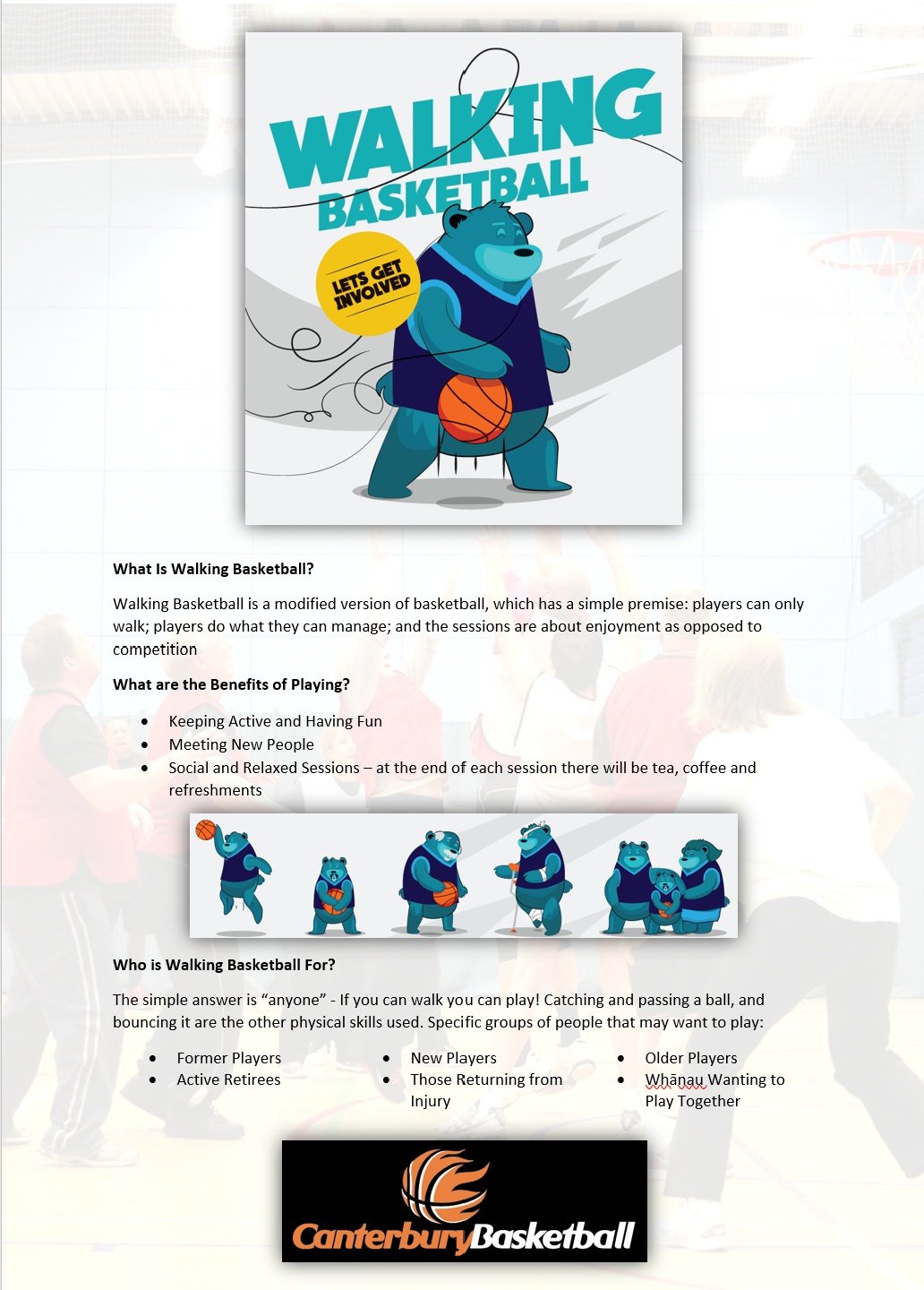 Walking Basketball Starting in Christchurch! - Canterbury Basketball ...