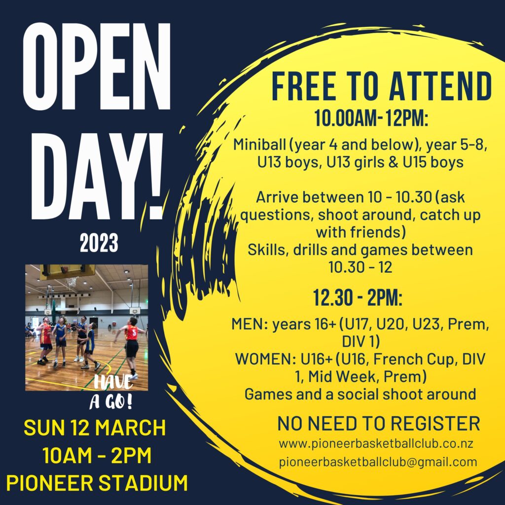 2023 Pioneer Open Day and Trials Announced - Canterbury Basketball ...
